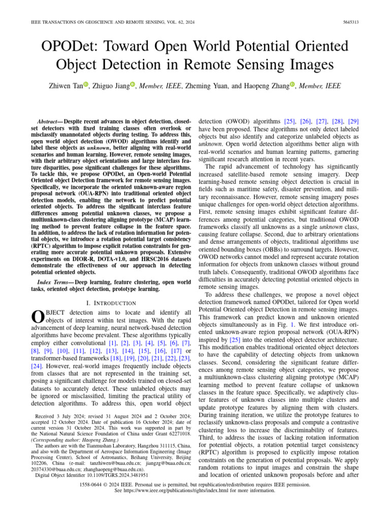 OPODet_Toward_Open_World_Potential_Oriented_Object_Detection_in_Remote_Sensing_Images | PDF ...