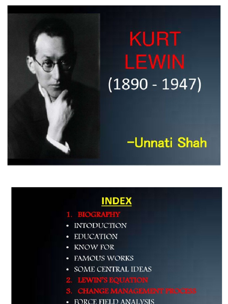 Kurt Lewin Online Ppt | PDF