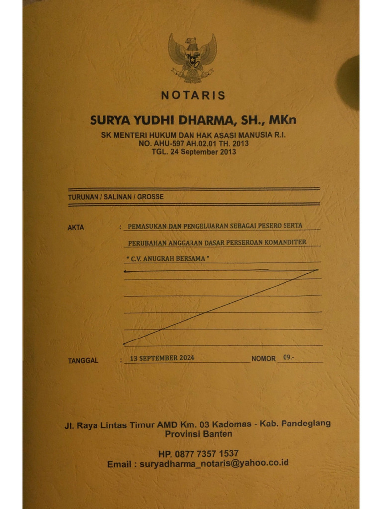 1726227206-CV.ANUGRAH BERSAMA | PDF