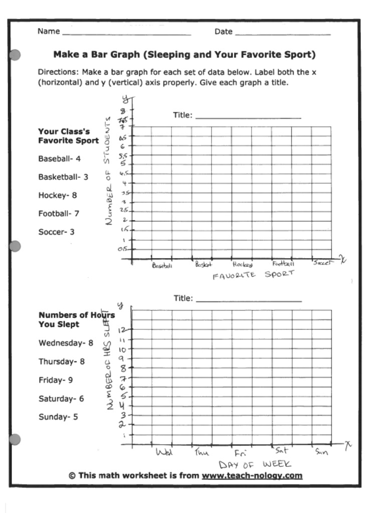 Making a Bar Graph Assignment | PDF