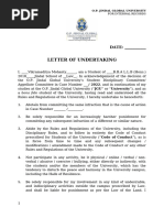 SJU-Letter of Undertaking | PDF | Postgraduate Education | Educational ...