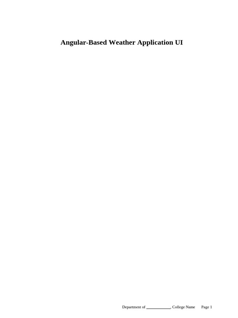Expanded Angular Report | PDF | User Interface | Web Development