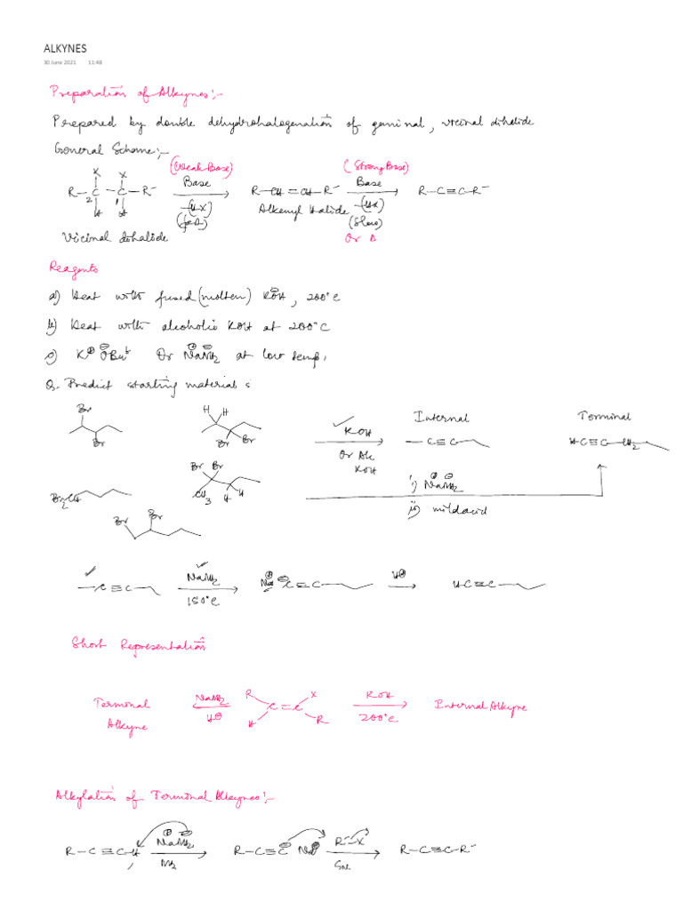 Alkynes | PDF