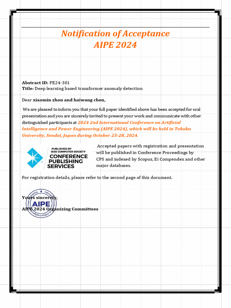 .archPE24-301-Notification of Acceptance-CPS | PDF