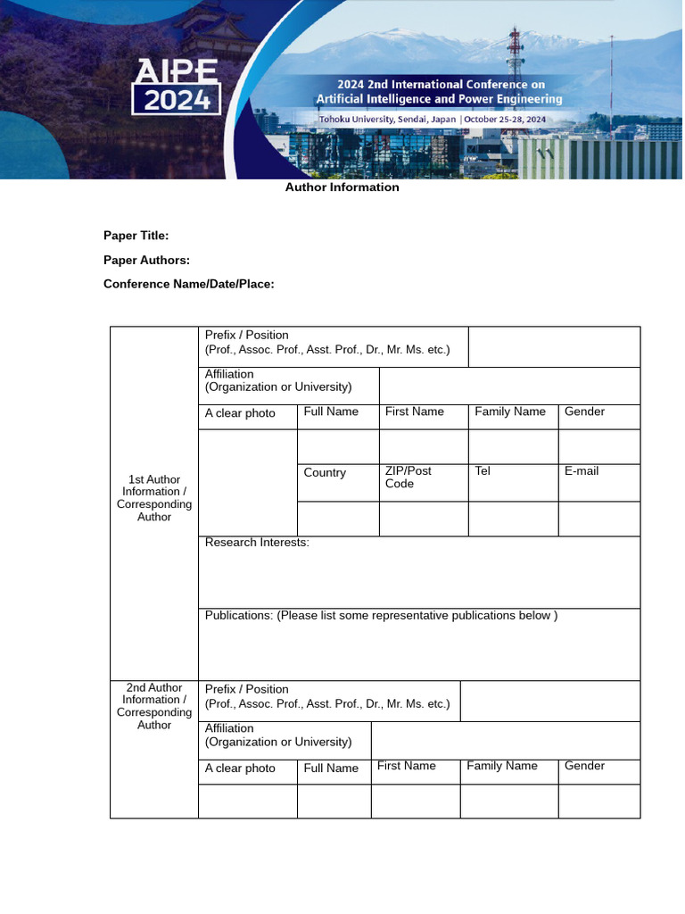 Author Information Form-Detail | PDF
