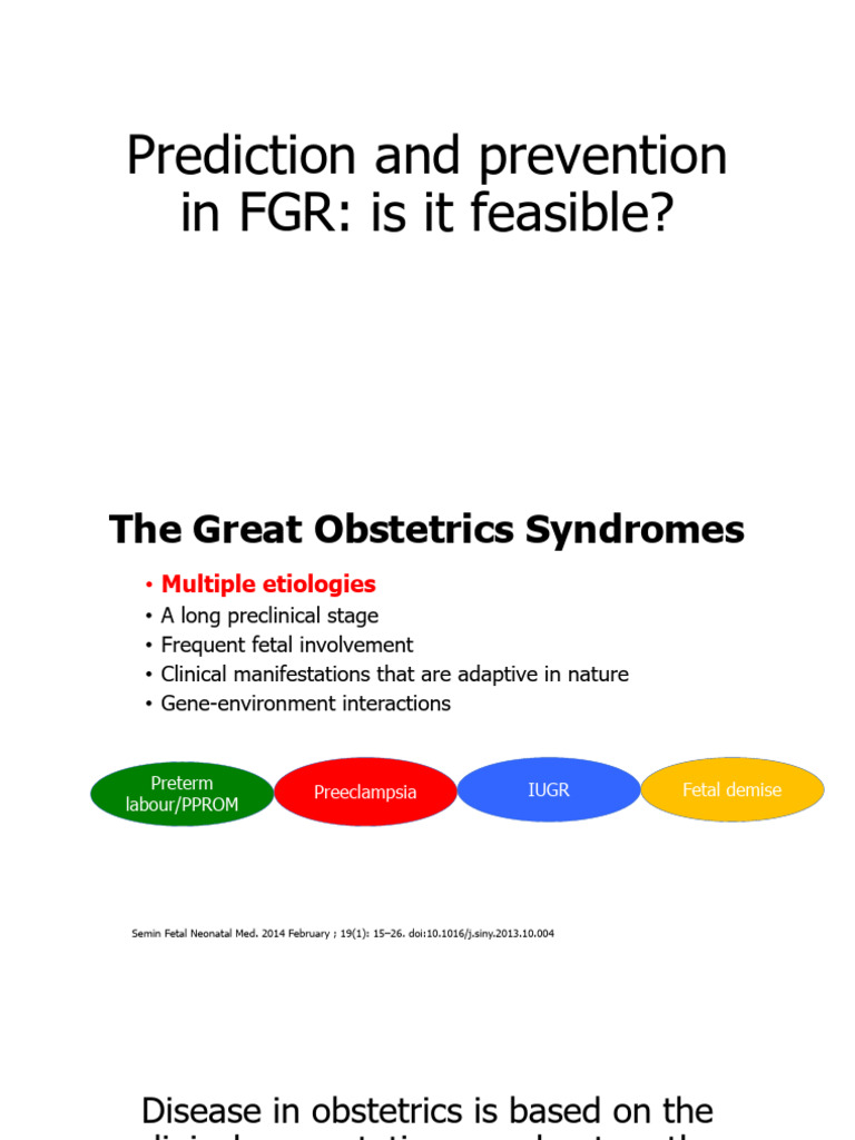 Rima Irwinda - Prediction and Prevention in FGR | PDF | Pregnancy ...
