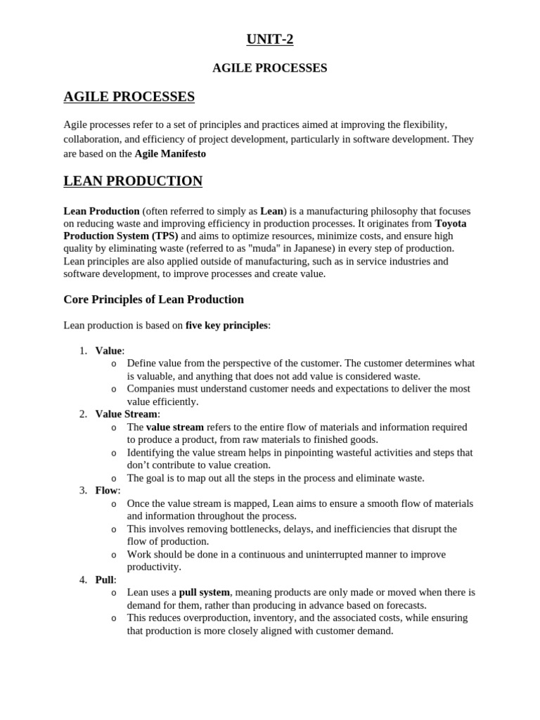 UNIT-2 (Agile Process) | PDF | Scrum (Software Development) | Agile Software Development