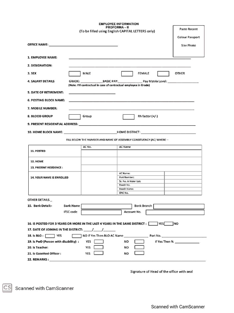 Election Form | PDF