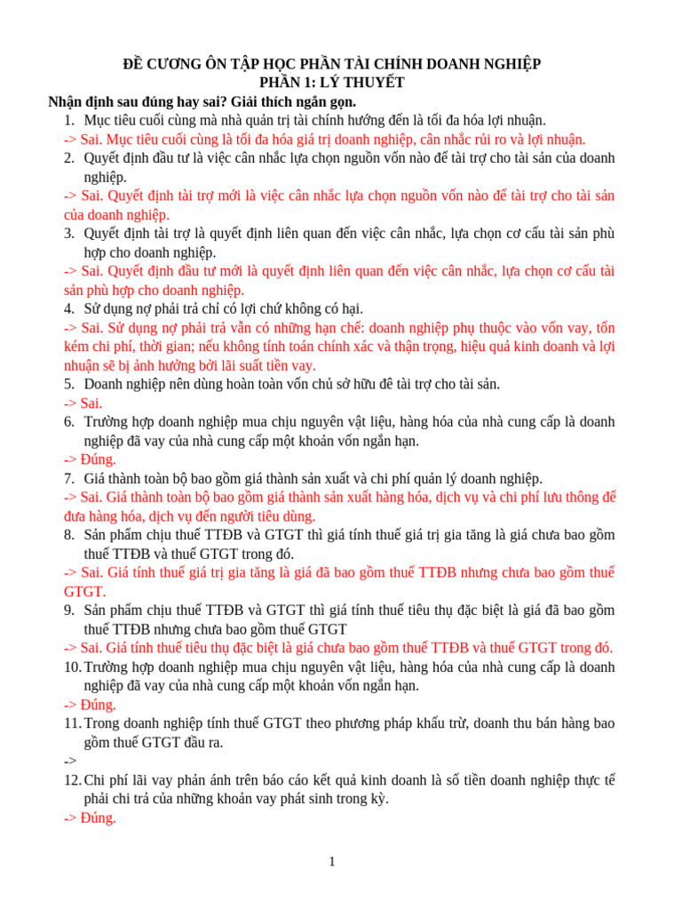 23 Đề Cương TCDN | PDF