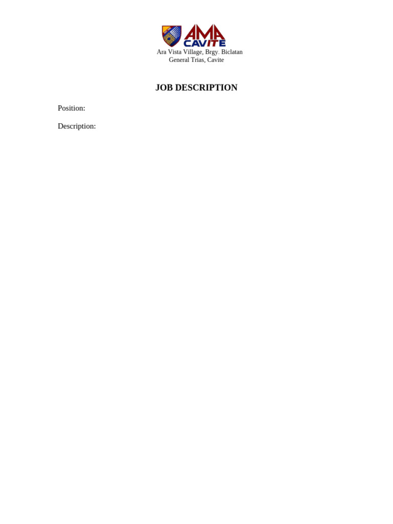 Shswi-Job-Description-Amacc | PDF