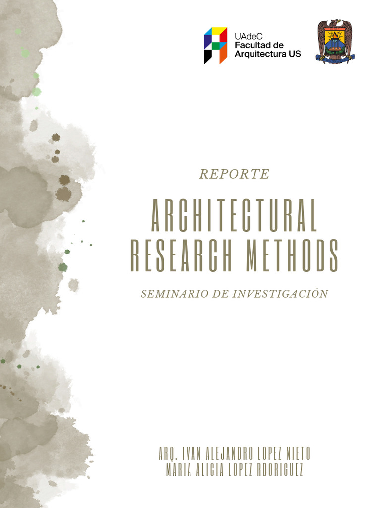 Architectural Research Methods - Reporte Reporte | PDF | Diseño | Pensamiento