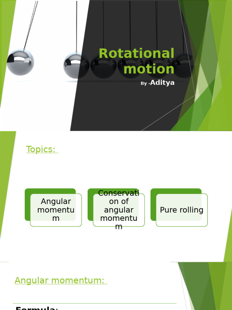 Rotational Motion | PDF