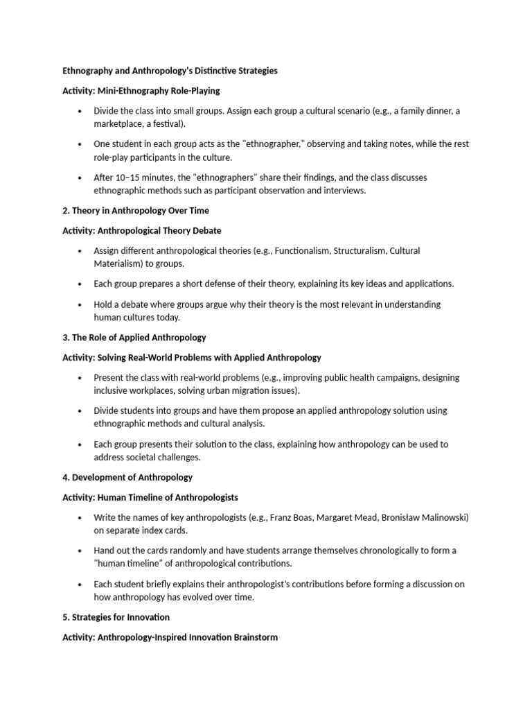 Ethnography and Anthropology | PDF | Anthropology | Ethnography