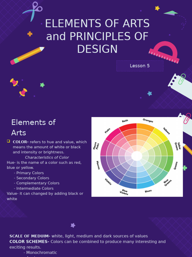 Elements of Art and Design Principles | PDF