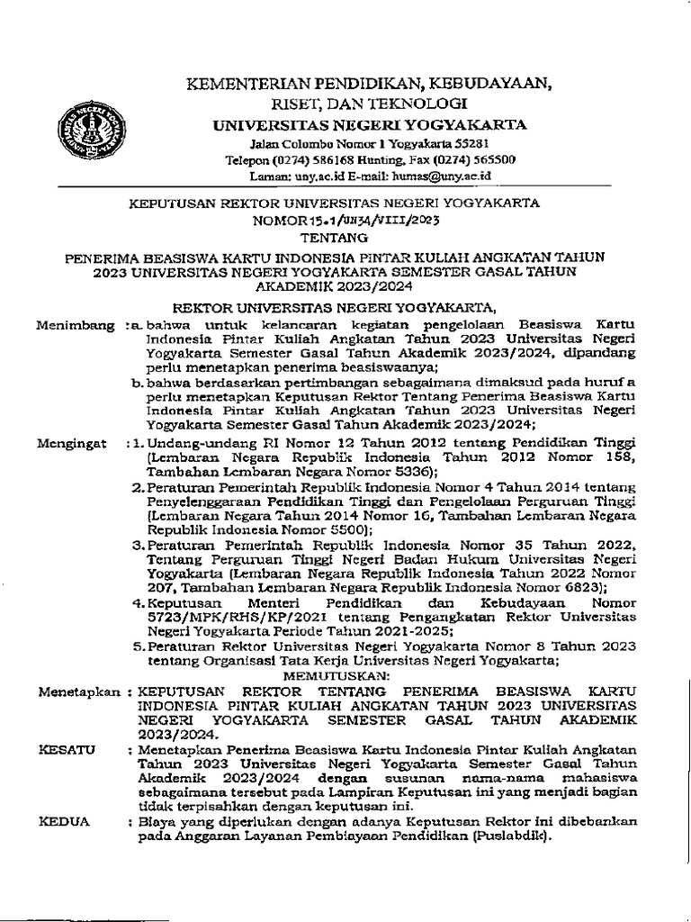 SK Penerima Kipk 2023 | PDF