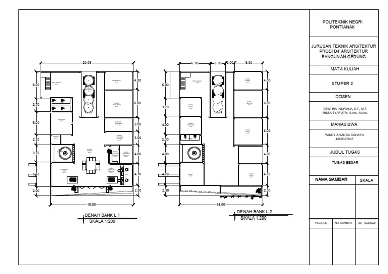 Denah Bank Abc | PDF