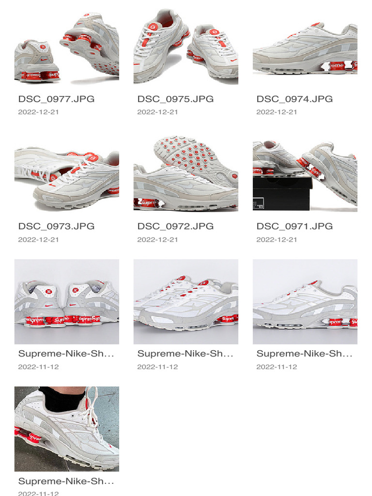 Supreme X Nike Shox Ride 2 39-46 Yupoo 2 | PDF