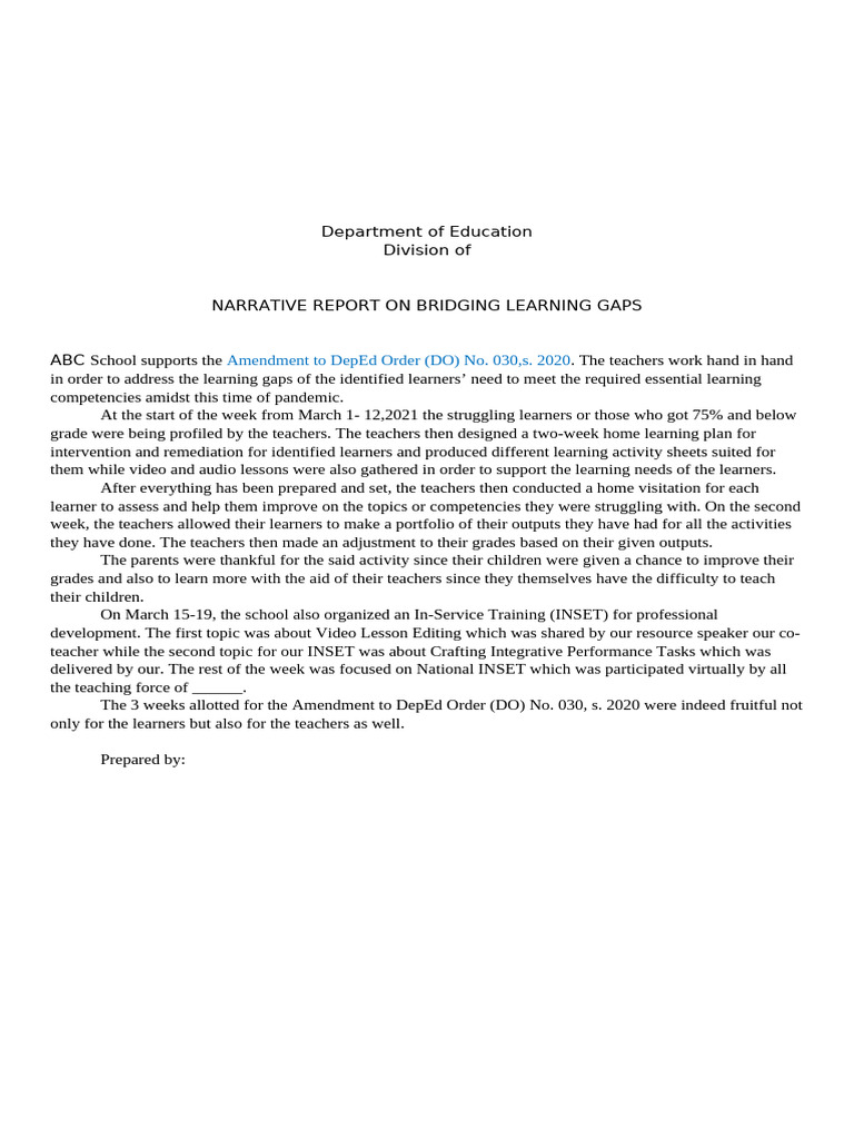 Bridging Gaps in Reading | PDF