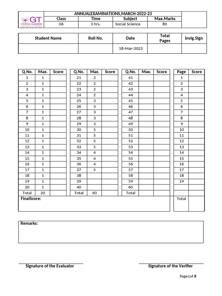 C06_230318_SST_QP | PDF | Mahabharata | Kashmir