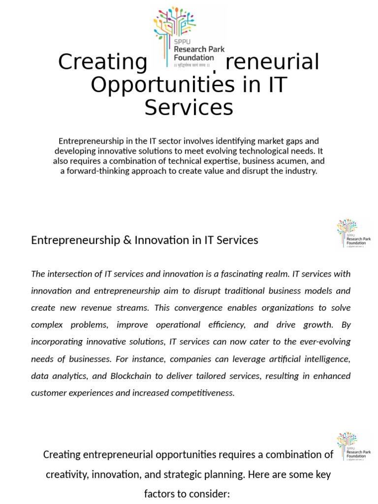 Startup Opportunities in IT Services | PDF | Cloud Computing ...
