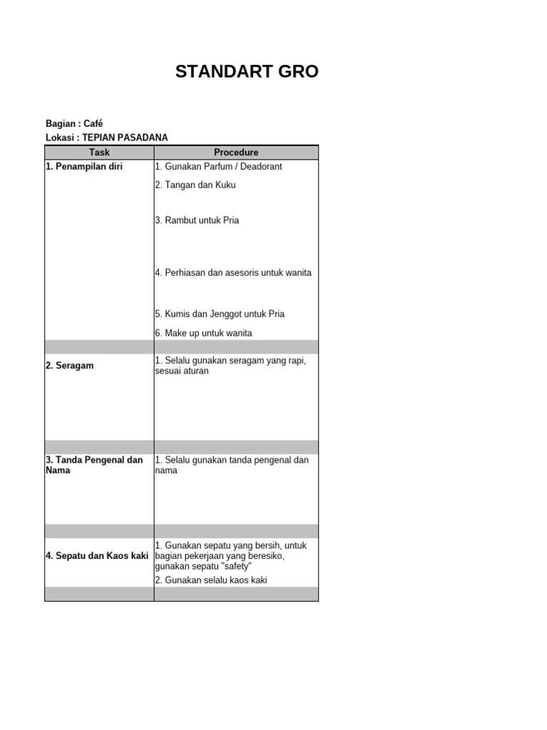 Grooming Waiter | PDF