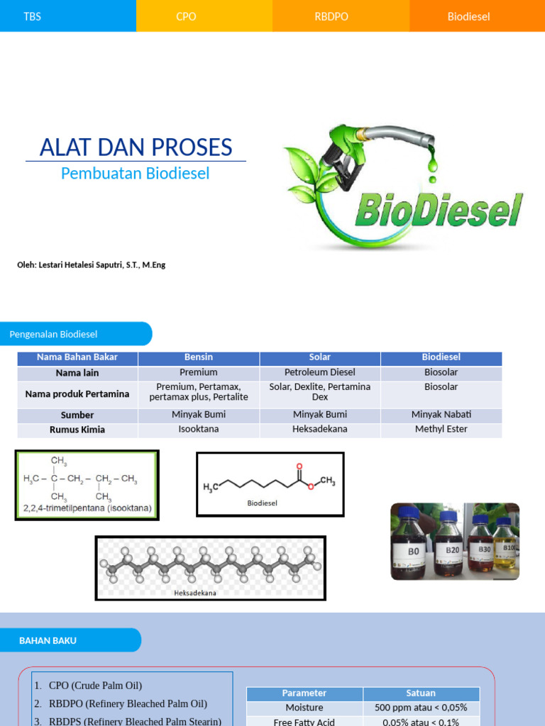 Proses Pembuatan Biodiesel | PDF