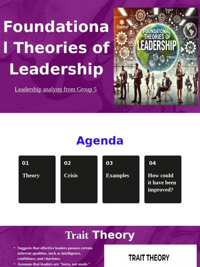 Foundational Theories of Leadership | PDF | Leadership ...