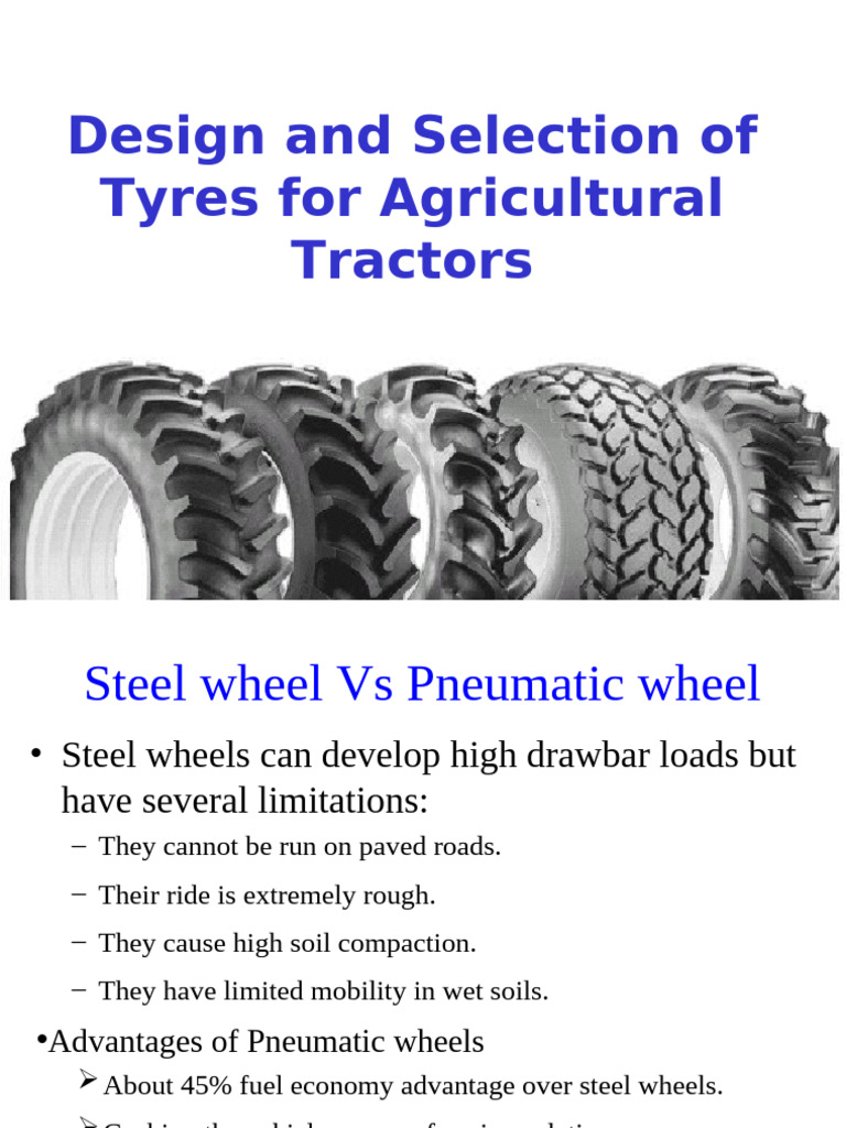 Agricultural Tractor Tyre Selection Guide | PDF | Tire | Tractor