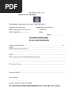 Kenya Police Abstract Form | PDF | Law | History