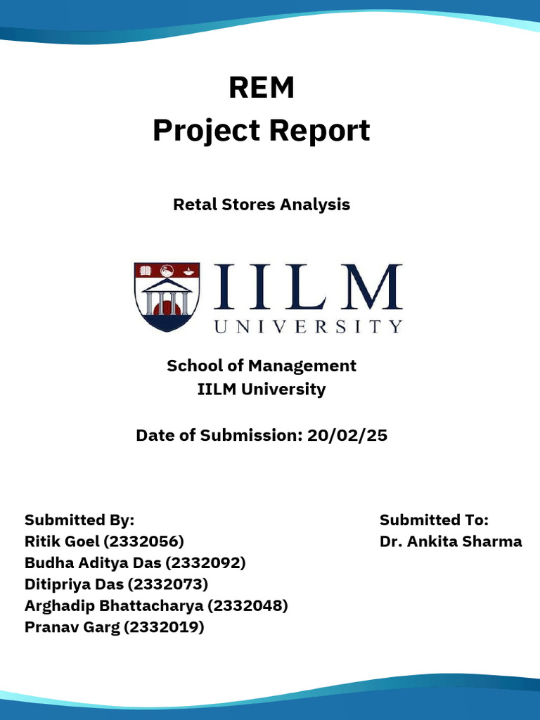 Retail Store Analysis PDF | PDF | Point Of Sale | Business Process