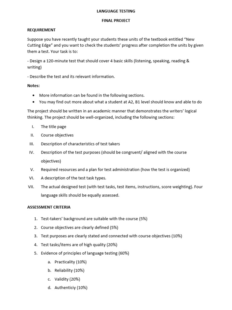 Final Project Assignment | PDF