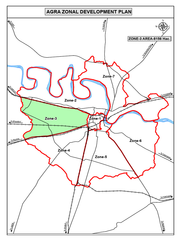 Agra Zonal Development Plan Overview | PDF