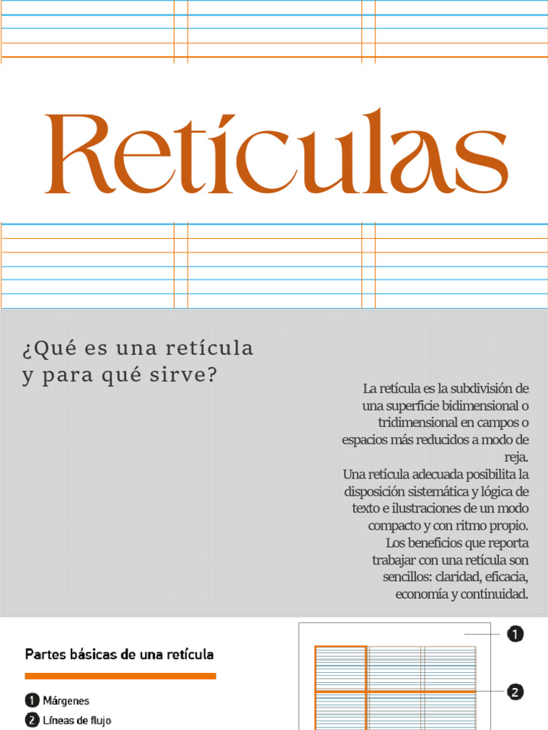 Tipos y usos de retículas en diseño | PDF