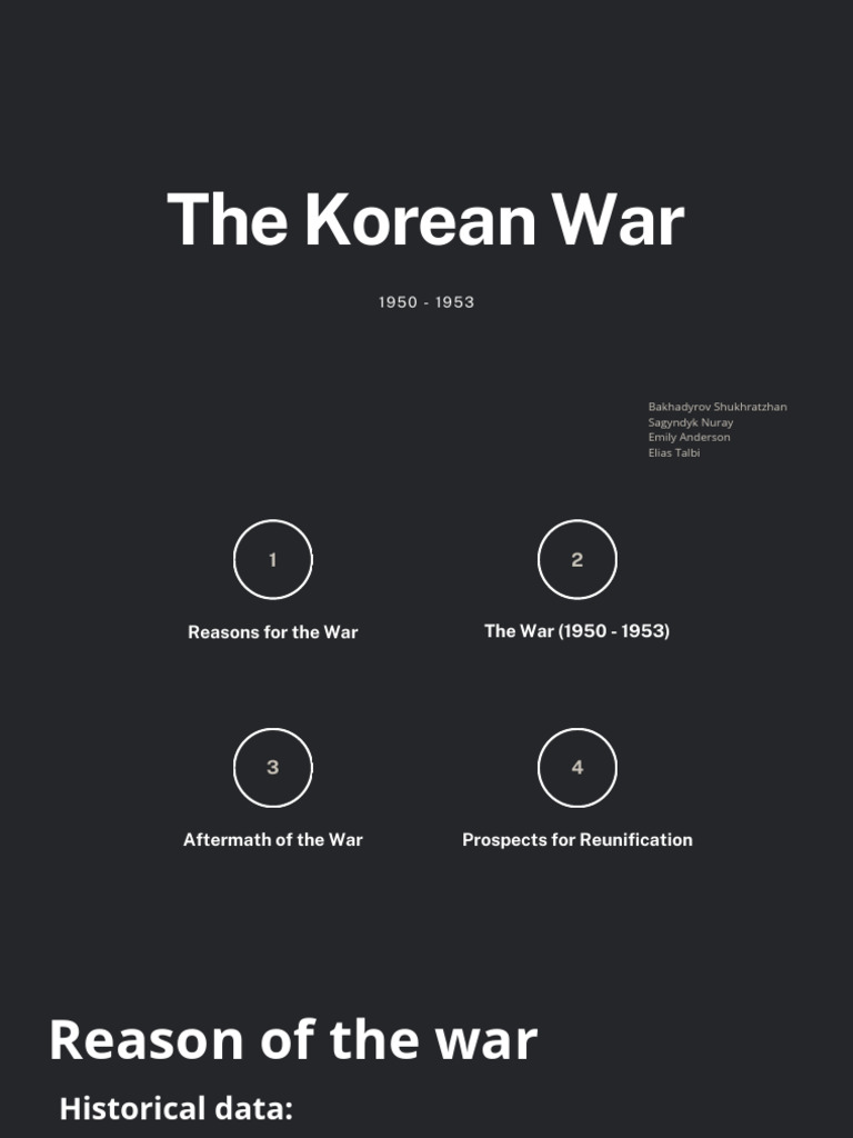 Overview of the Korean War (1950-1953) | PDF | Korean War | South Korea