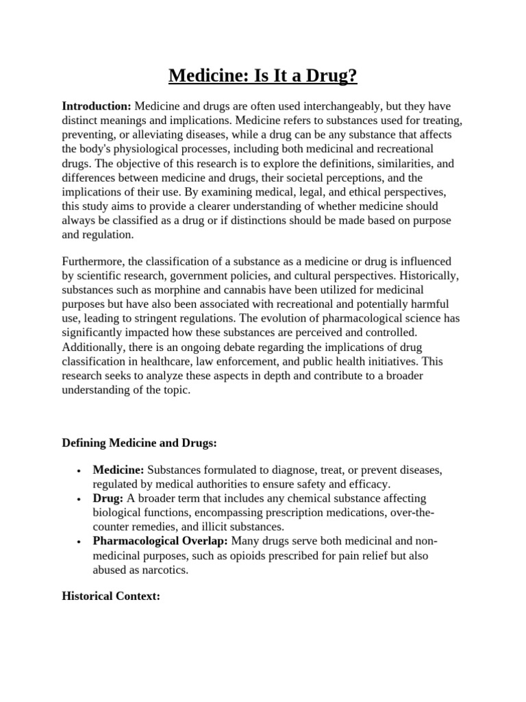 Proposal of Manpreet Garhshankar Medicine It Is A Drug) Uclan | PDF | Drugs | Pharmacology