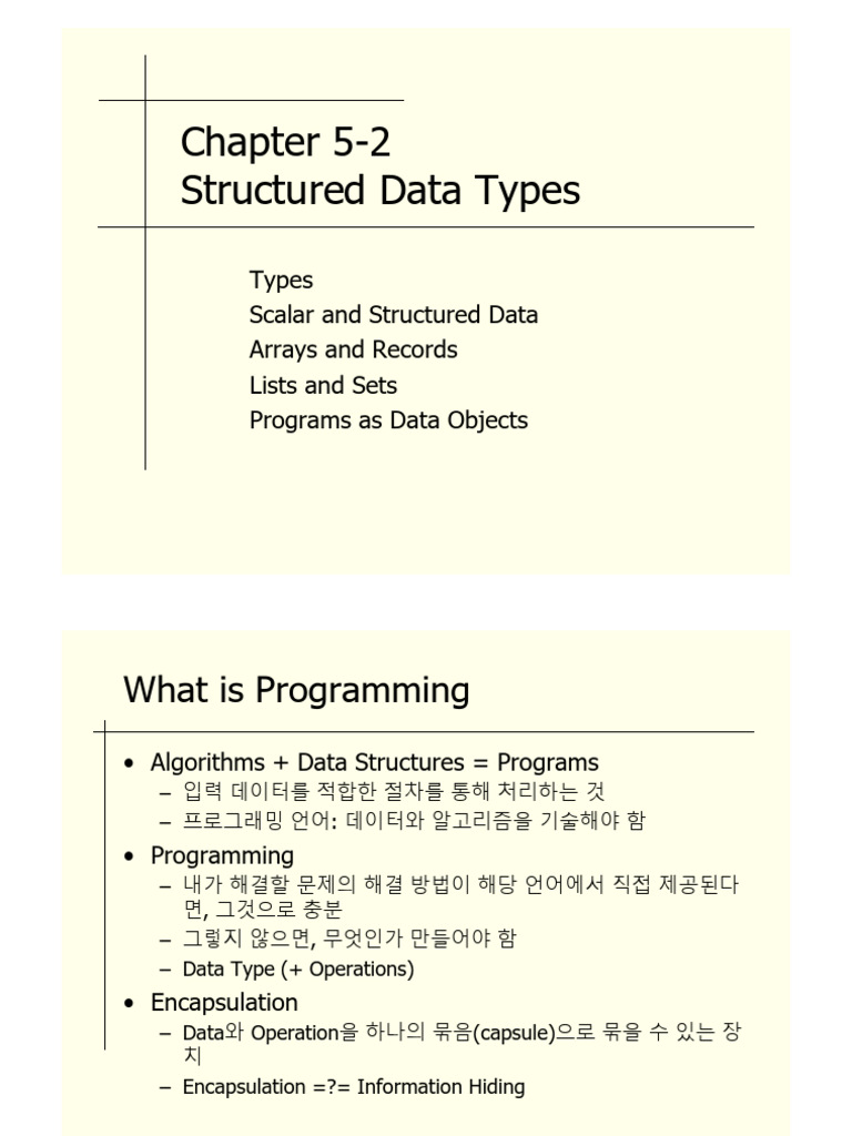 05-2 Structured DataTypes | PDF
