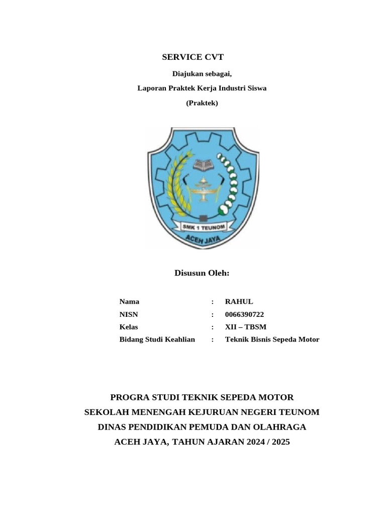 Lap. CVT_STM Teunom - Copy | PDF
