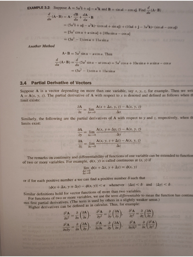 Partial Derivative Vectors | PDF
