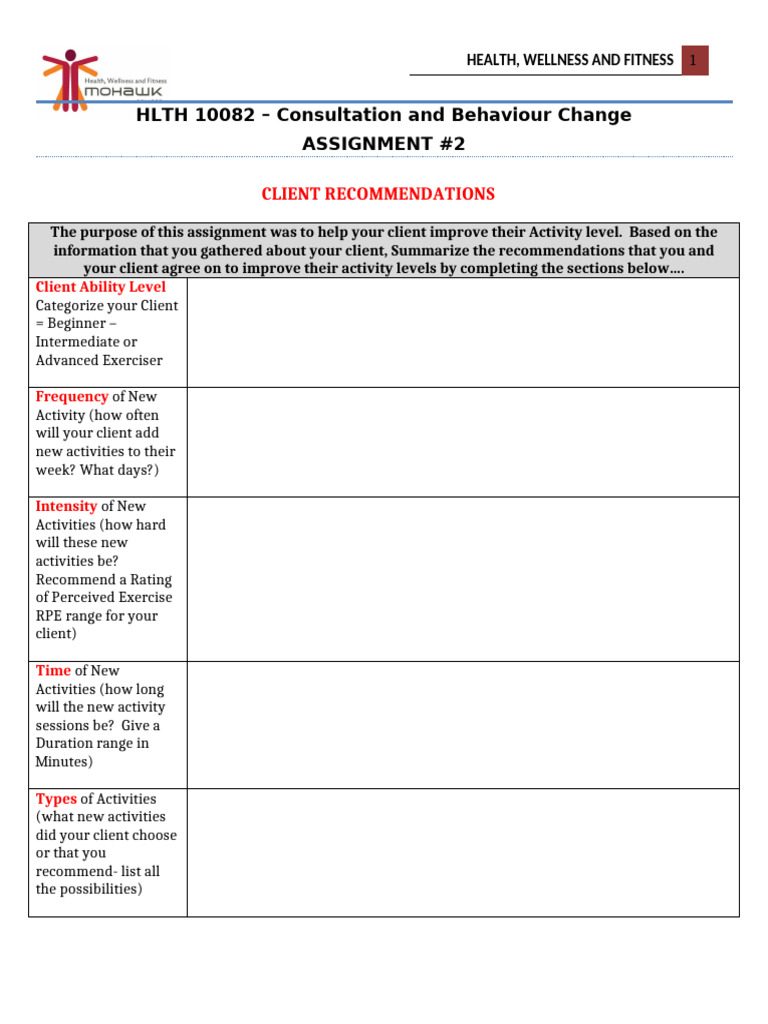 Client Recommendations | PDF