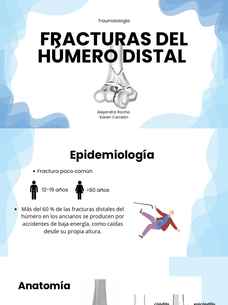 Fractura Del Húmero Distal | PDF | Codo | Sistema musculoesquelético
