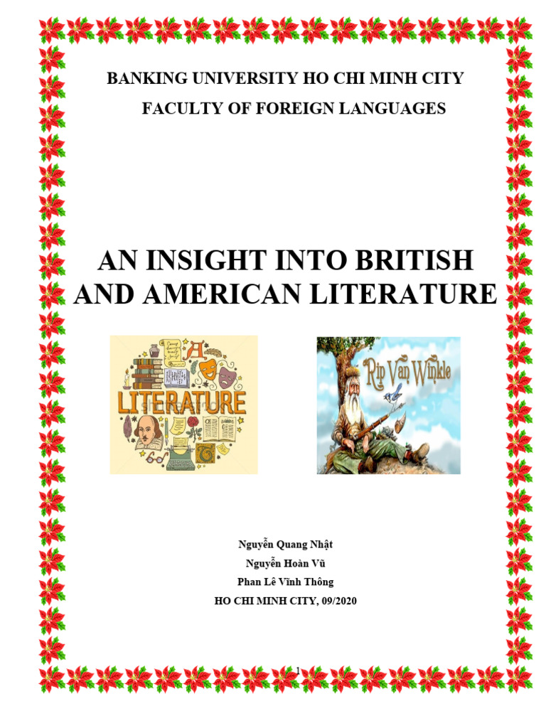 An Insight Into British and American Literature: Banking University Ho ...
