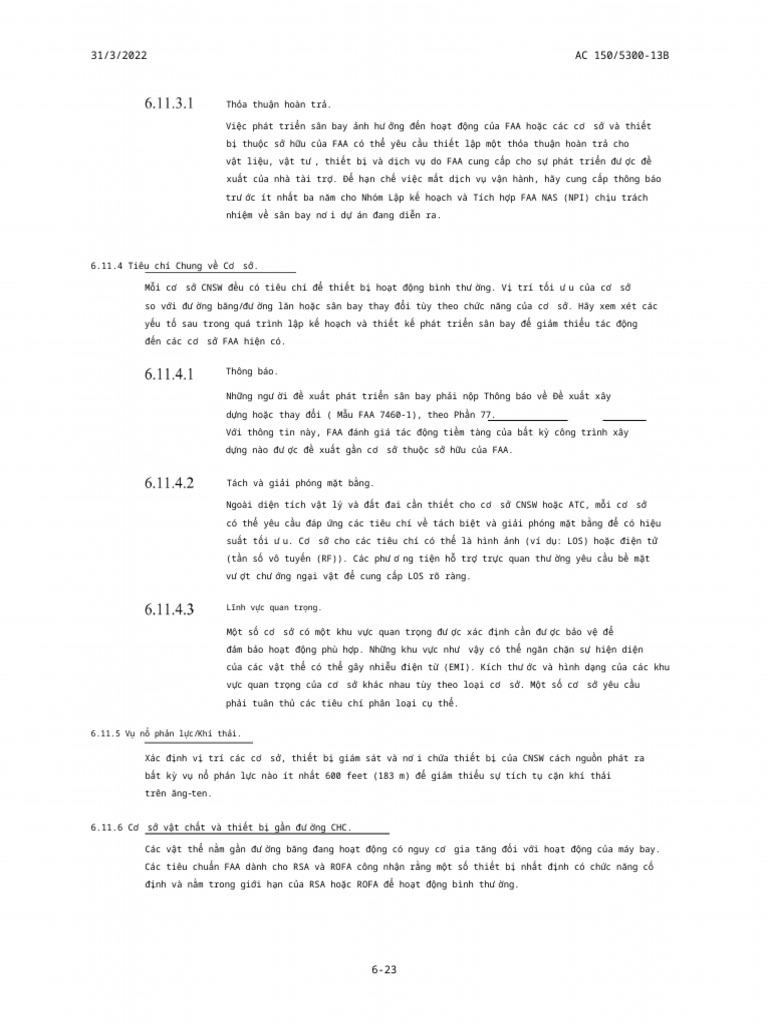 150 5300 13B Airport Design (RPZ) Trang 2 (VN) | PDF