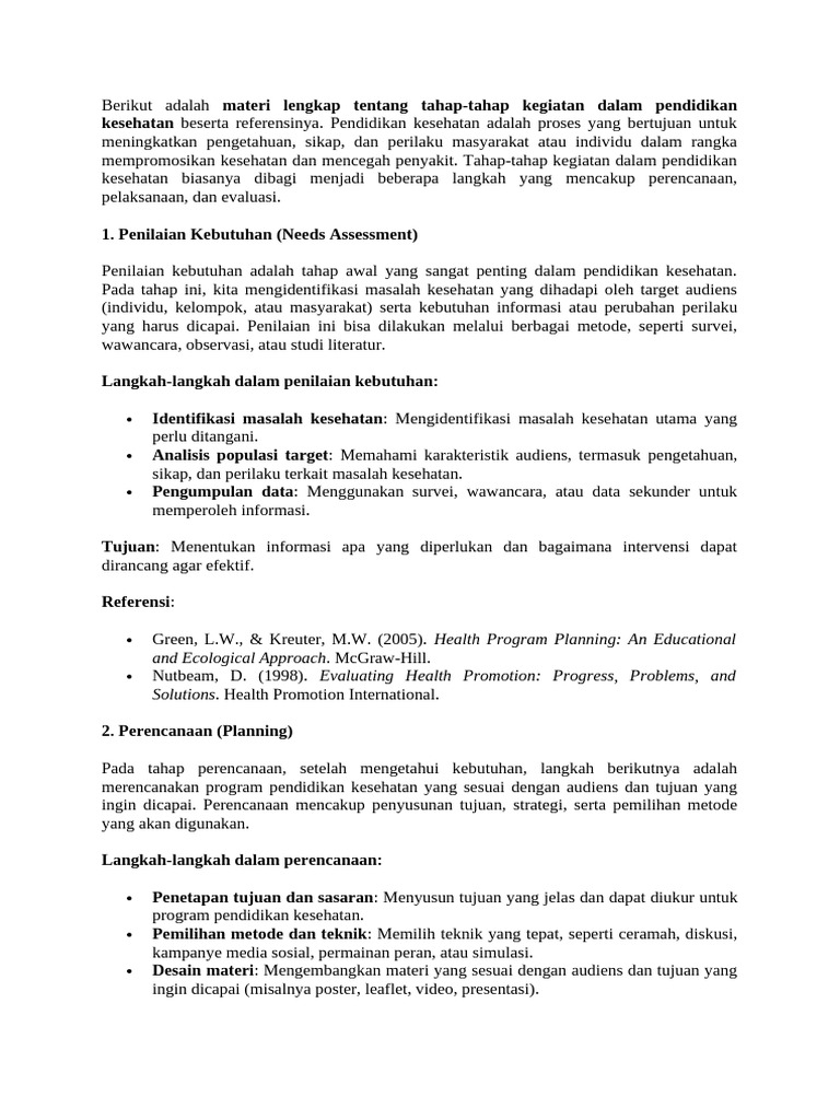 Berikut Adalah Materi Lengkap Tentang Tahap | PDF