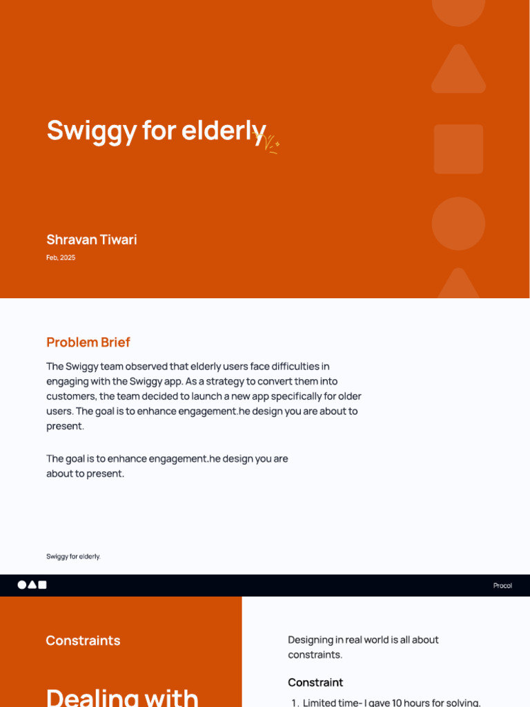 Swiggy for elderly | PDF | User Interface | Human Communication
