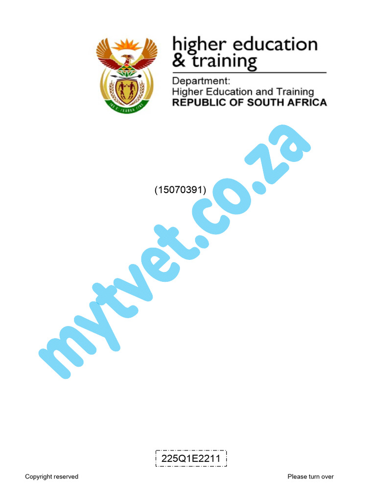 2 N1 Engineering Science February 2022 Question Paper | PDF | Force | Heat