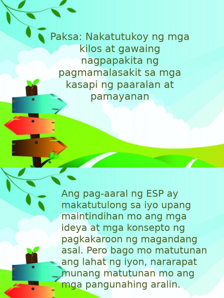 Q2 - ESP - MOD 7 - #Nakatutukoy NG Mga Kilos at Gawaing Nagpapakita NG ...
