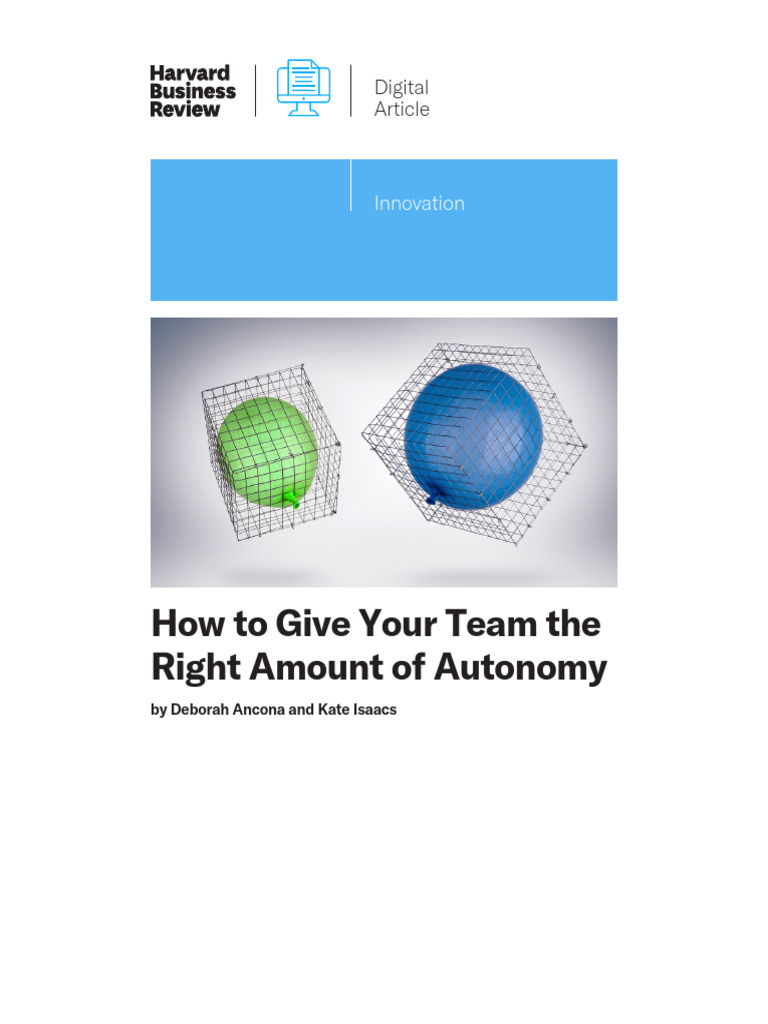 Empowering Teams with Autonomy Strategies | PDF | Risk | Business