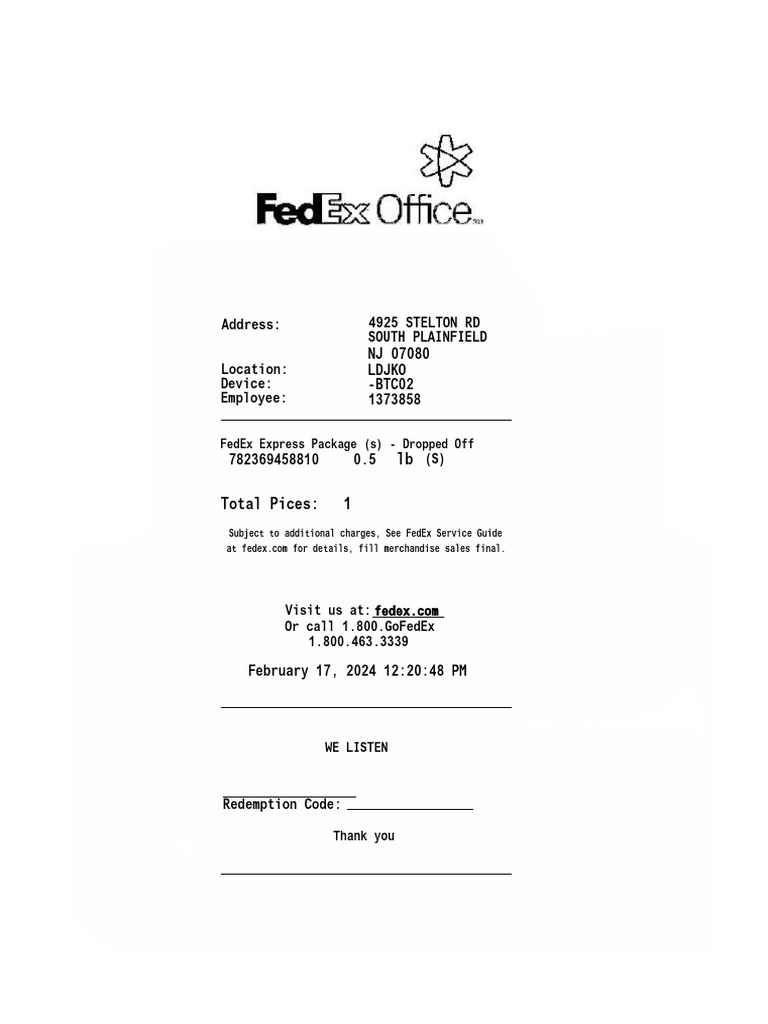 Fedex Office Receipt (1) | PDF