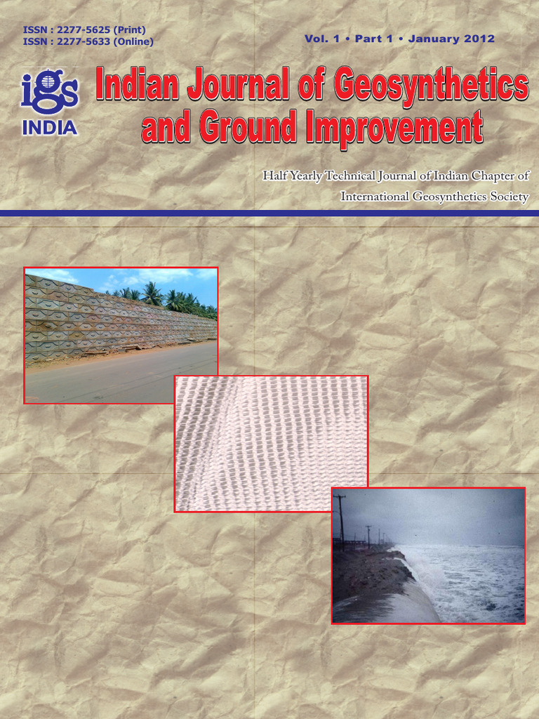 Indian Journal of Geosynthetics 2012 | PDF | Product (Business)