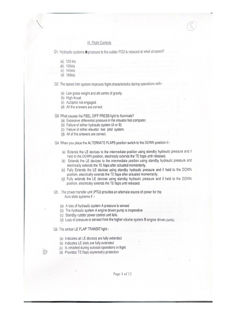 IX. Flight Controls | PDF
